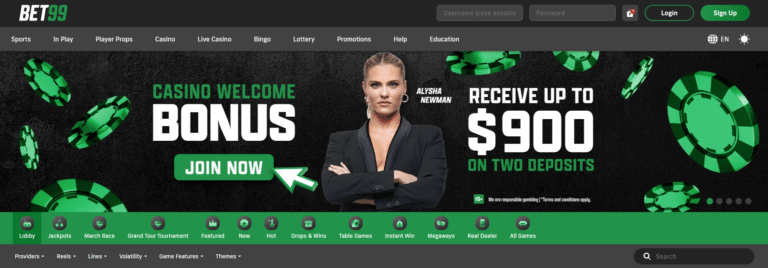 Bet99 Review » $50 Free Bet and $500 in Deposit Bonus