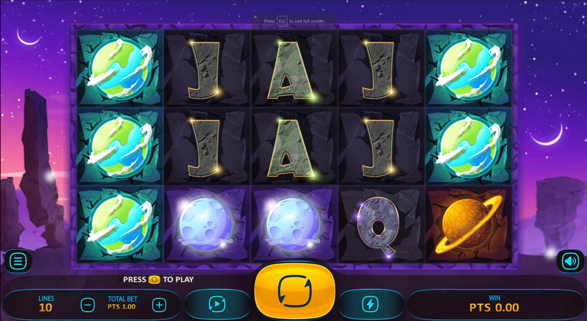 Planets Power Slot Review » Space-themed slot | 95.06% RTP